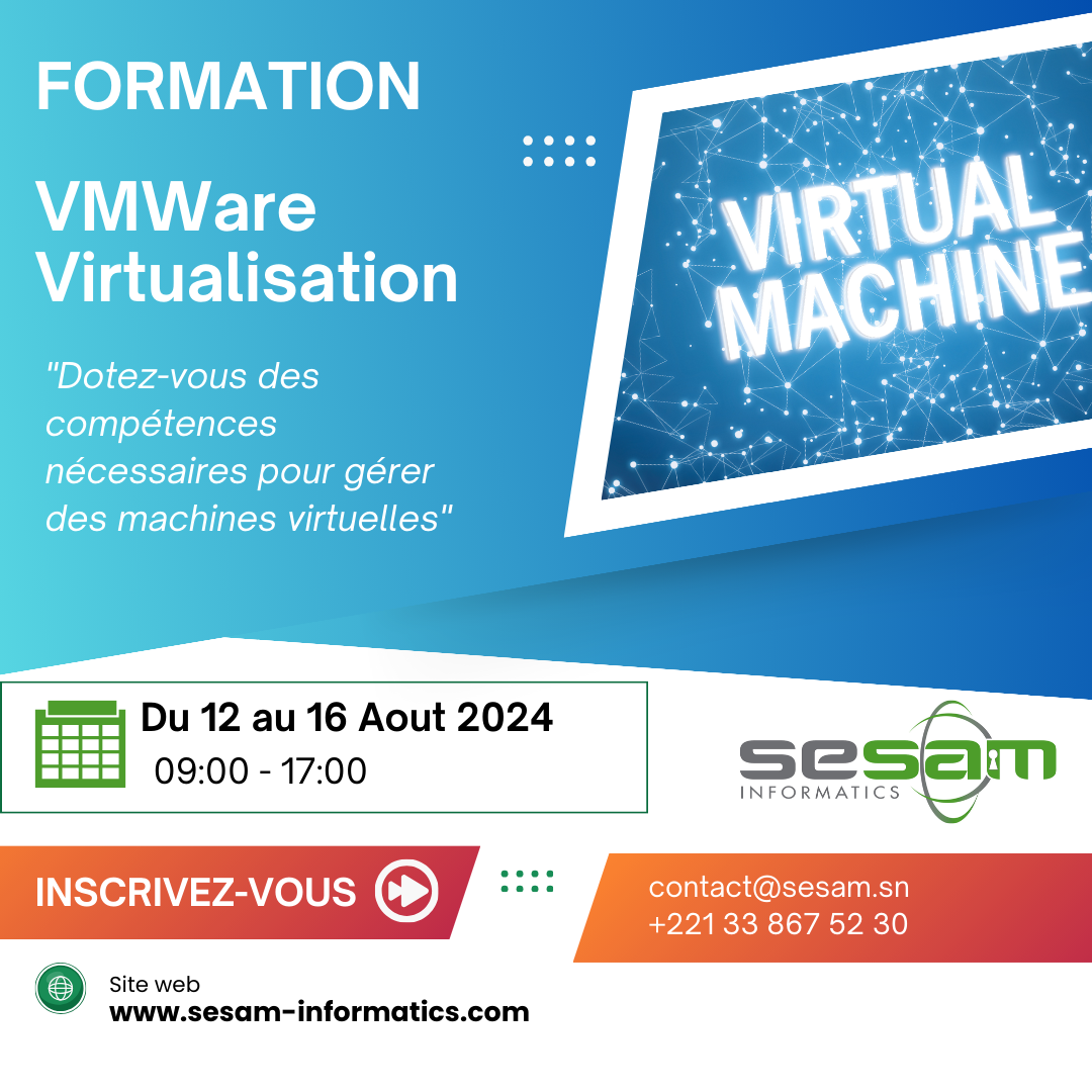 FORMATION VMWARE VIRTUALISATION - SESAM INFORMATICS